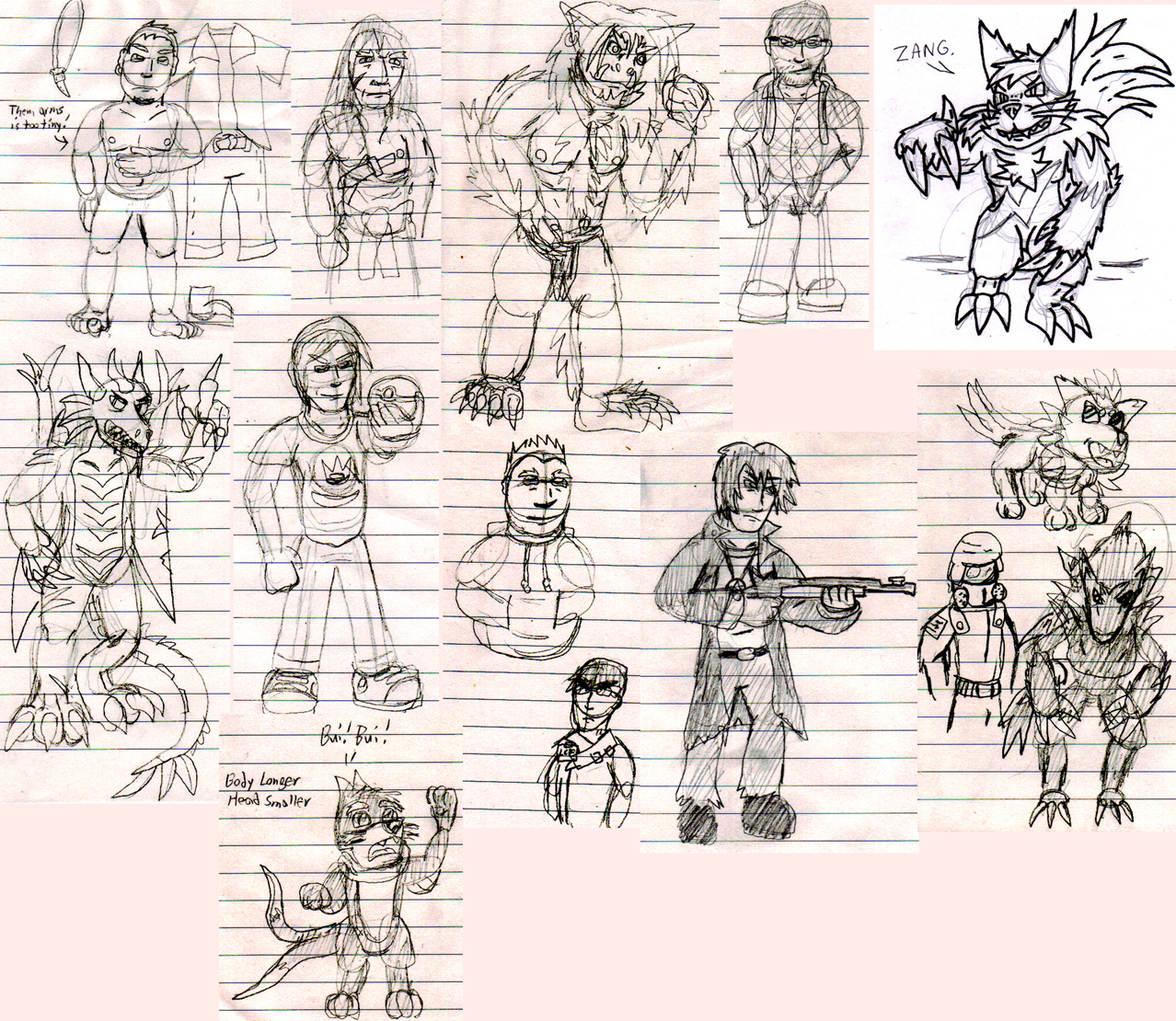 Old Comic Sketches 2 by altered