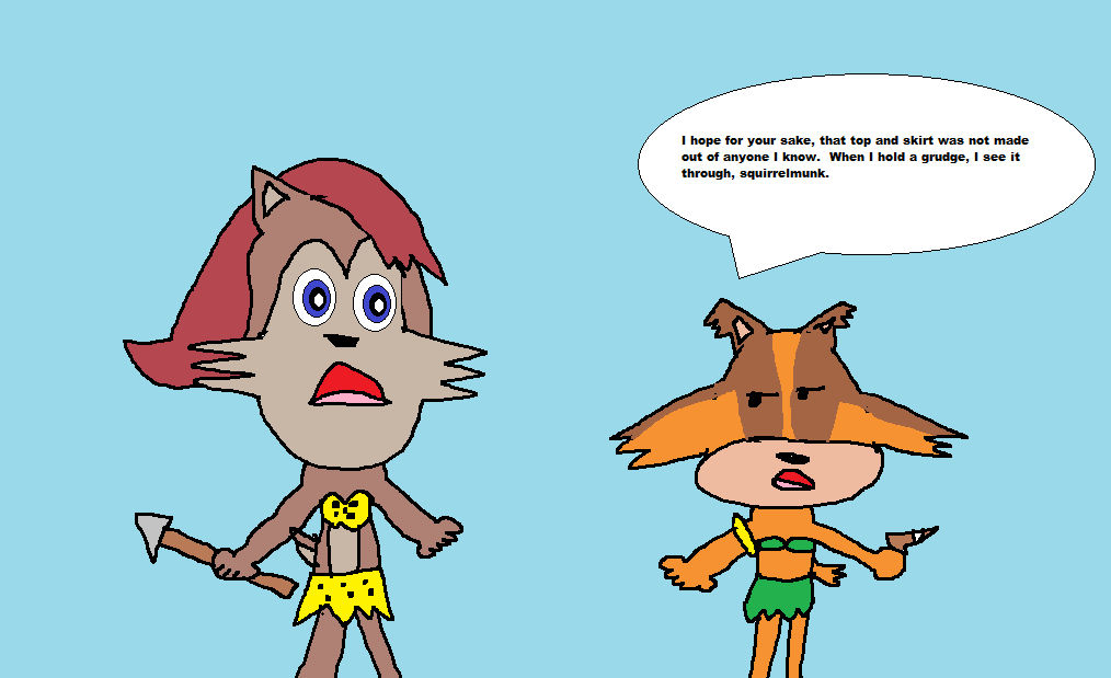 Jungle Sally Meets Feral Sticks by jeremycrimson