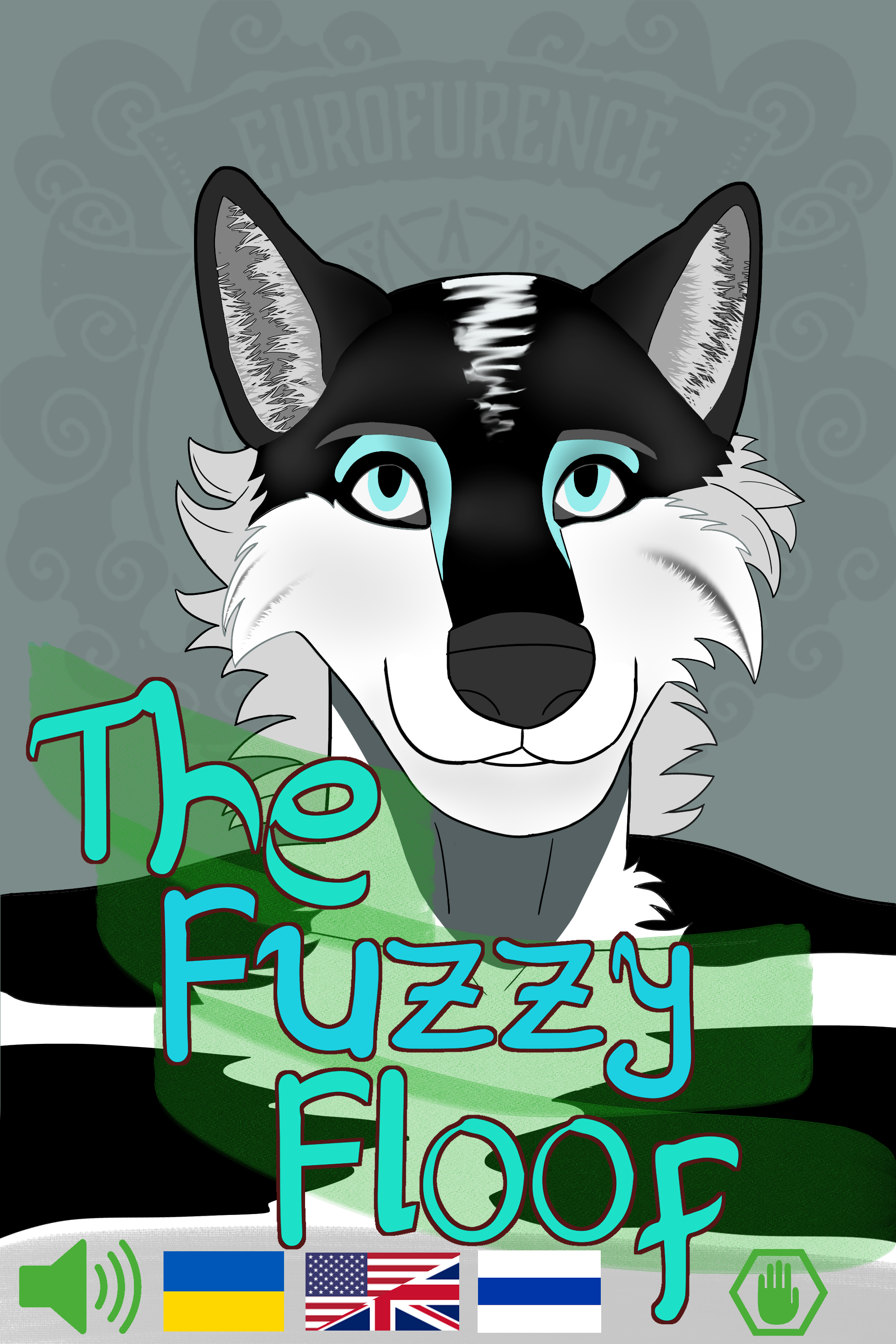 My custom Eurofurence 2023 badge by TheFuzzyFloof