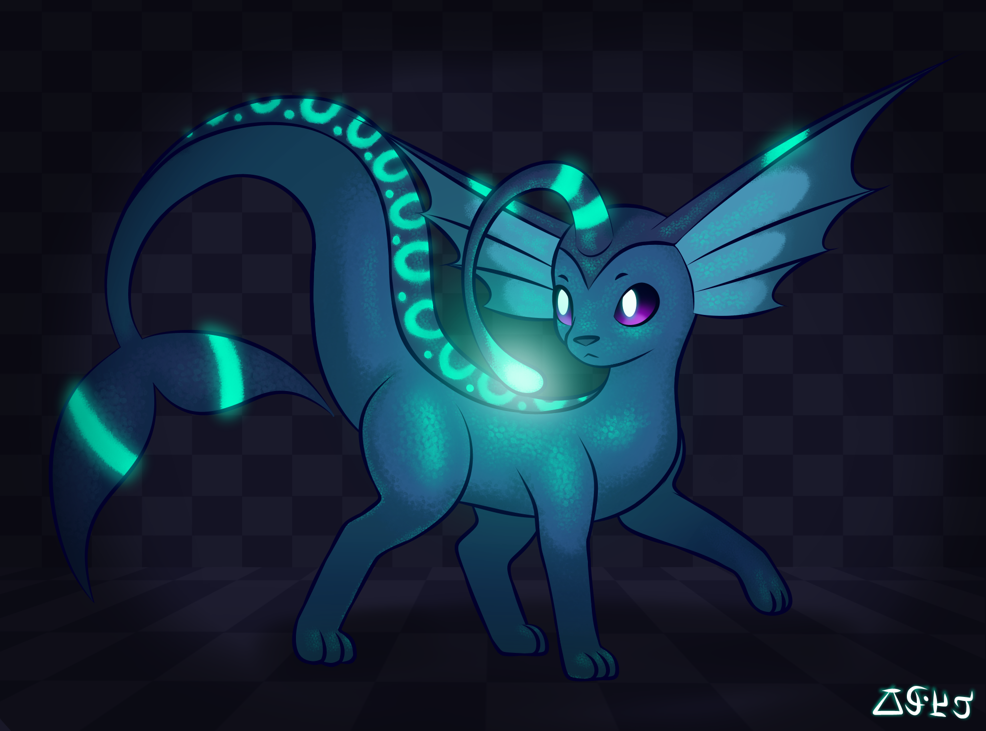 [Commission] Vaporeon from the deep sea by Jose497