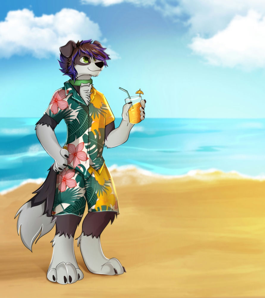 Beach Side Cocktail by Pawpy