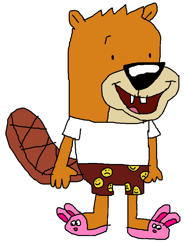 Munchy Beaver in Leo San Juan's Sleepwear by FurryCritters11