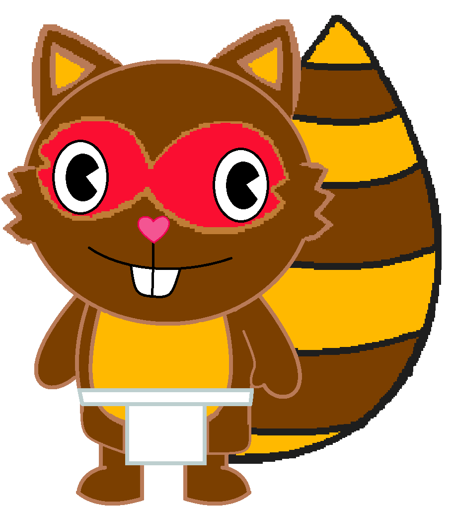 Kalmey The Sumo Wrestling Raccoon by JTWinkermanDiaperKing1