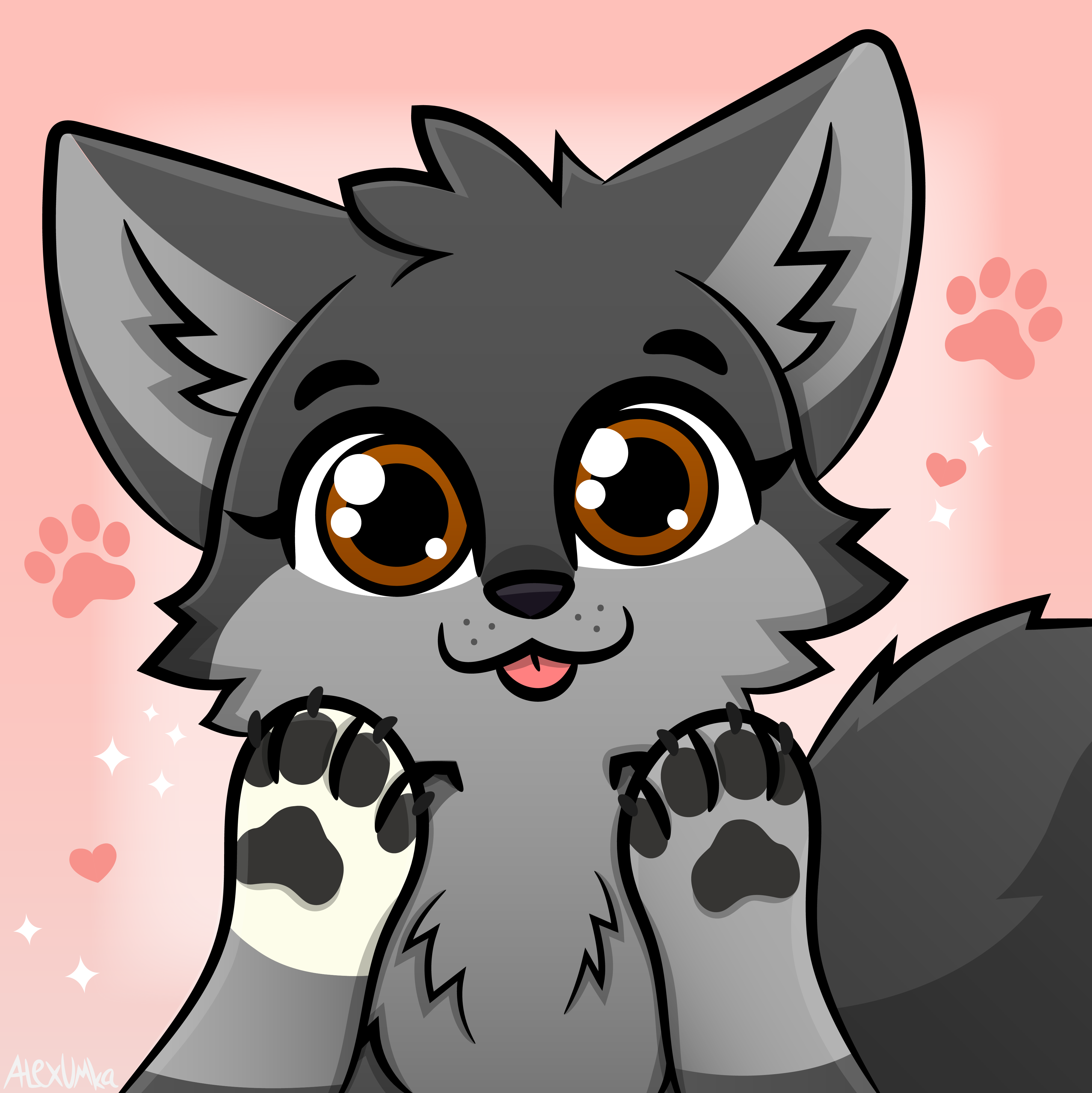 Icon YCH for JendaLinda`s Doubravka wolf :3 by AlexUmkaArt