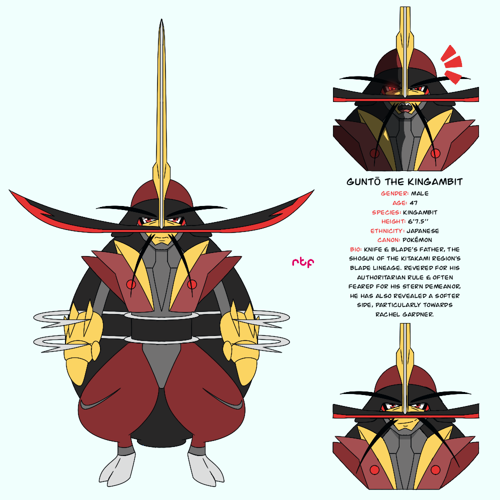 Guntō the Kingambit by RachelTheFictionkin