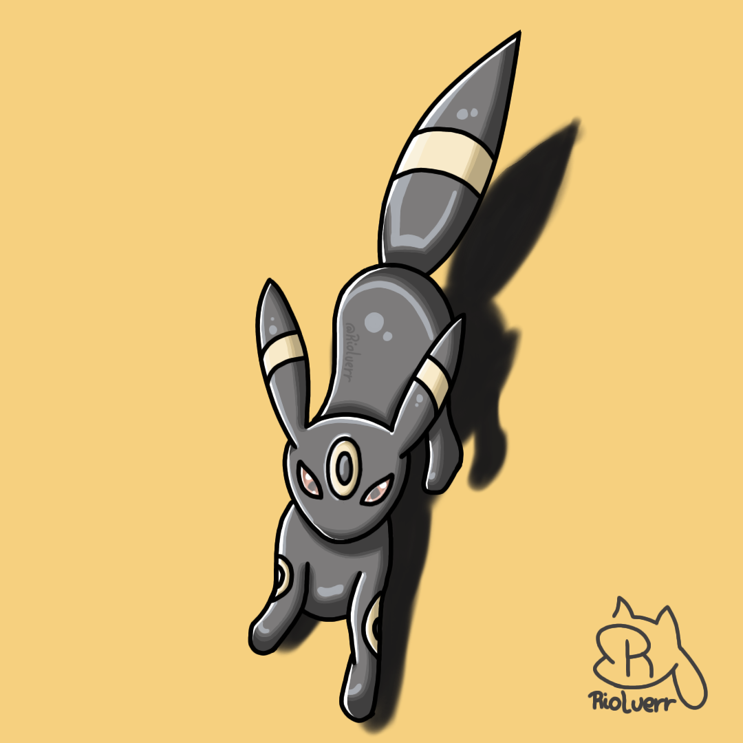 Umbreon - Pokemon Fanart by riorioluu