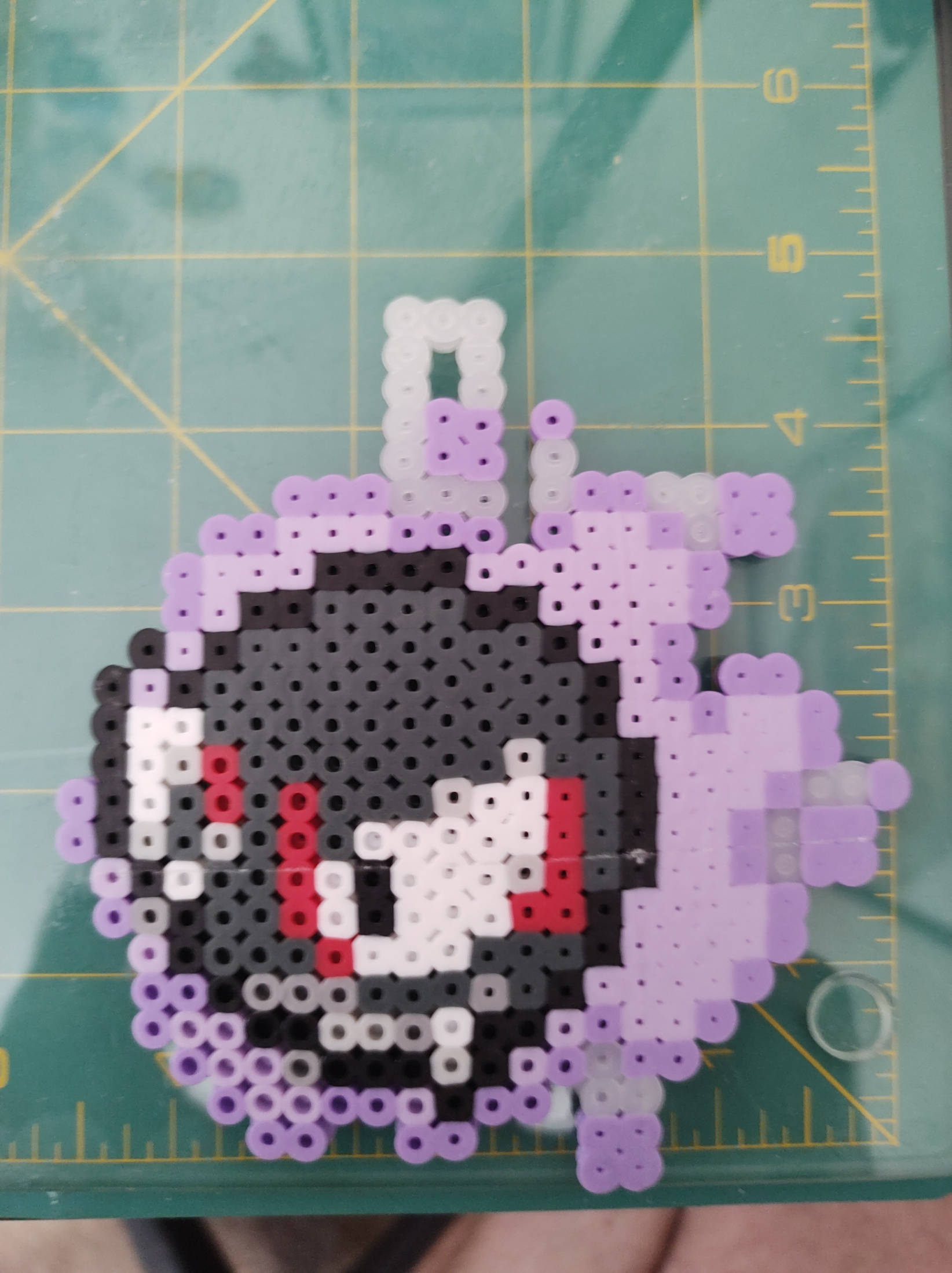 Small Gastly Perler by ryuuiaryuusei
