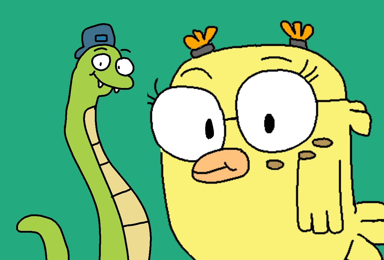 Patty and Snekole by frogtable125