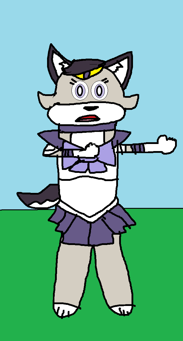 Sailor Violet Looking At Her Fuku by jeremycrimson