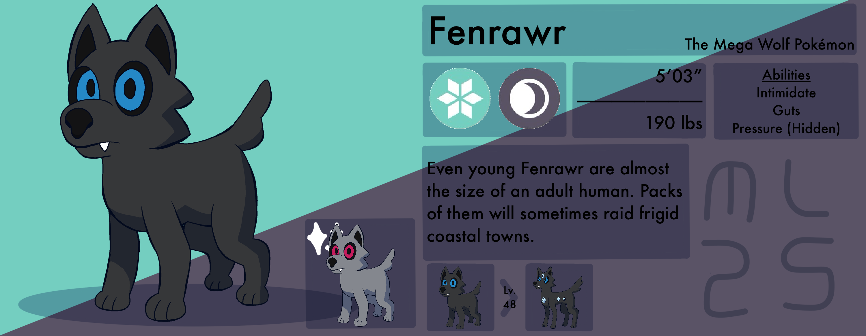 Fenrawr and Fenroar! by MajorLionhunk