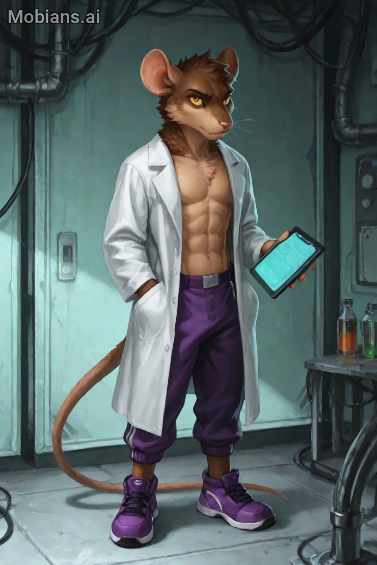 Bucky in the Lab (Ai) by 2BIT