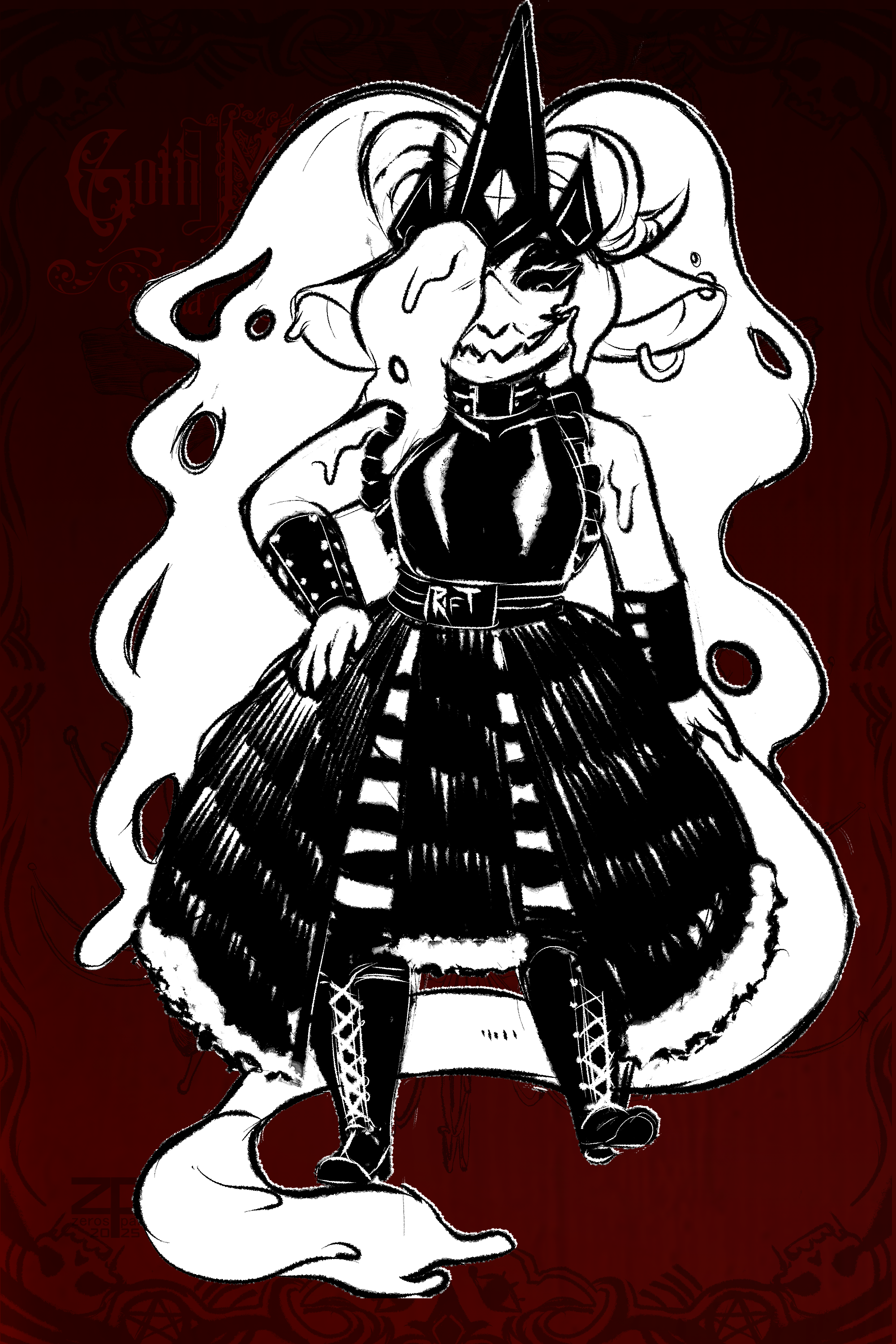 Lina, Goth'd Slime Ghoul Dragon by Xaxoqual