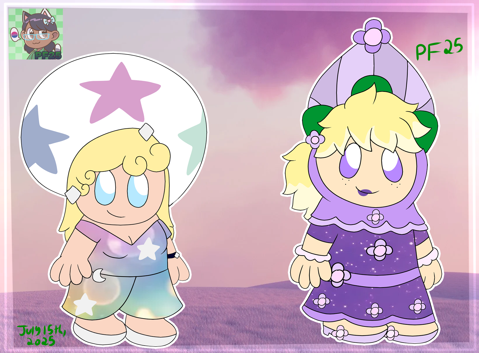 Dreamy Toad And Poplin by PikminFan25
