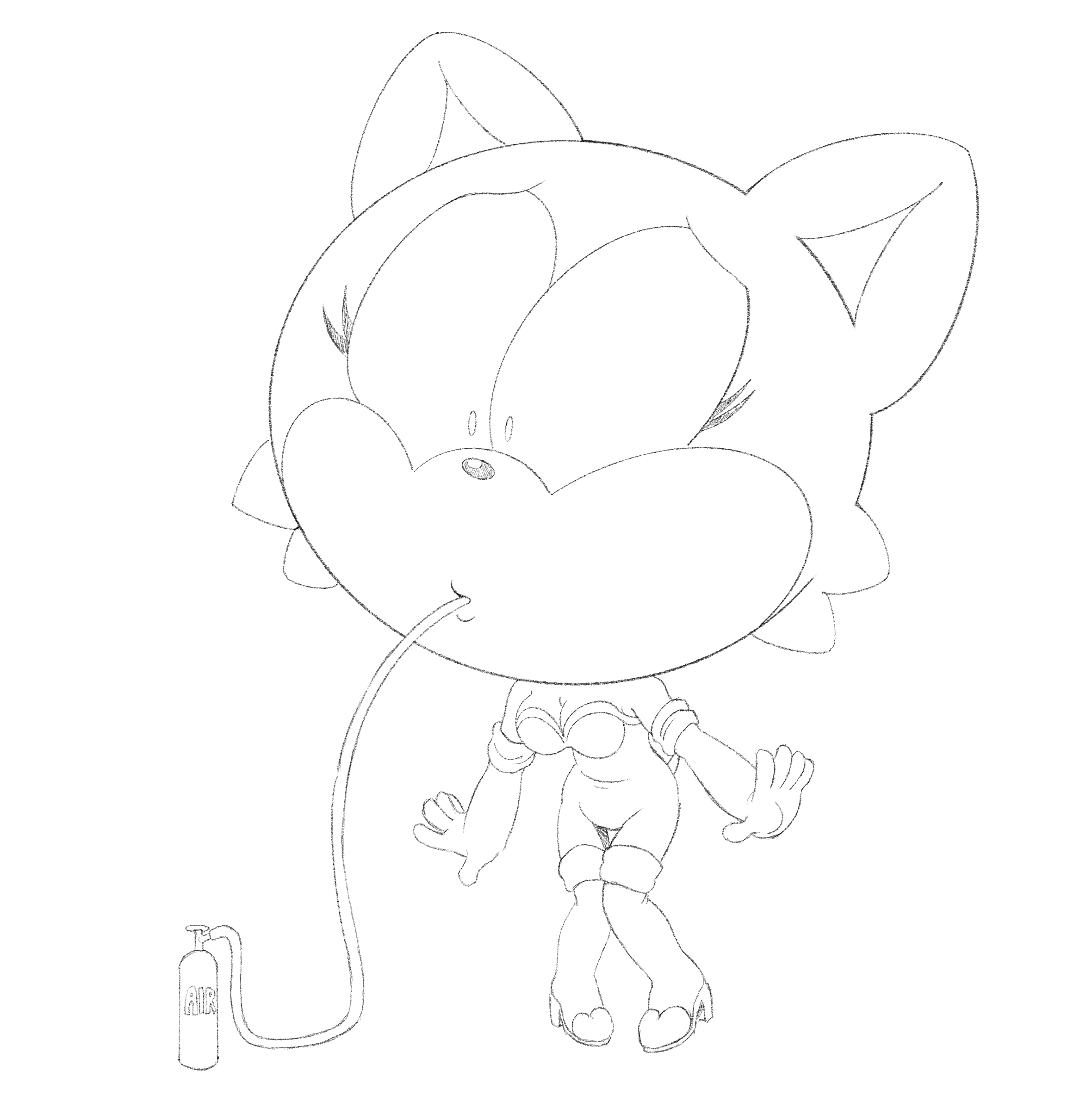 Rouge head inflation_ by paperboio