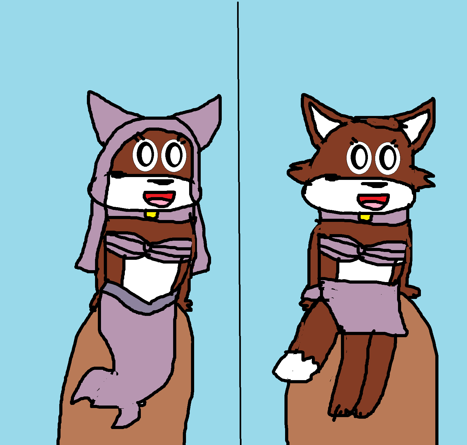 Maid Marian Mervixen and Land Vixen Forms by jeremycrimson