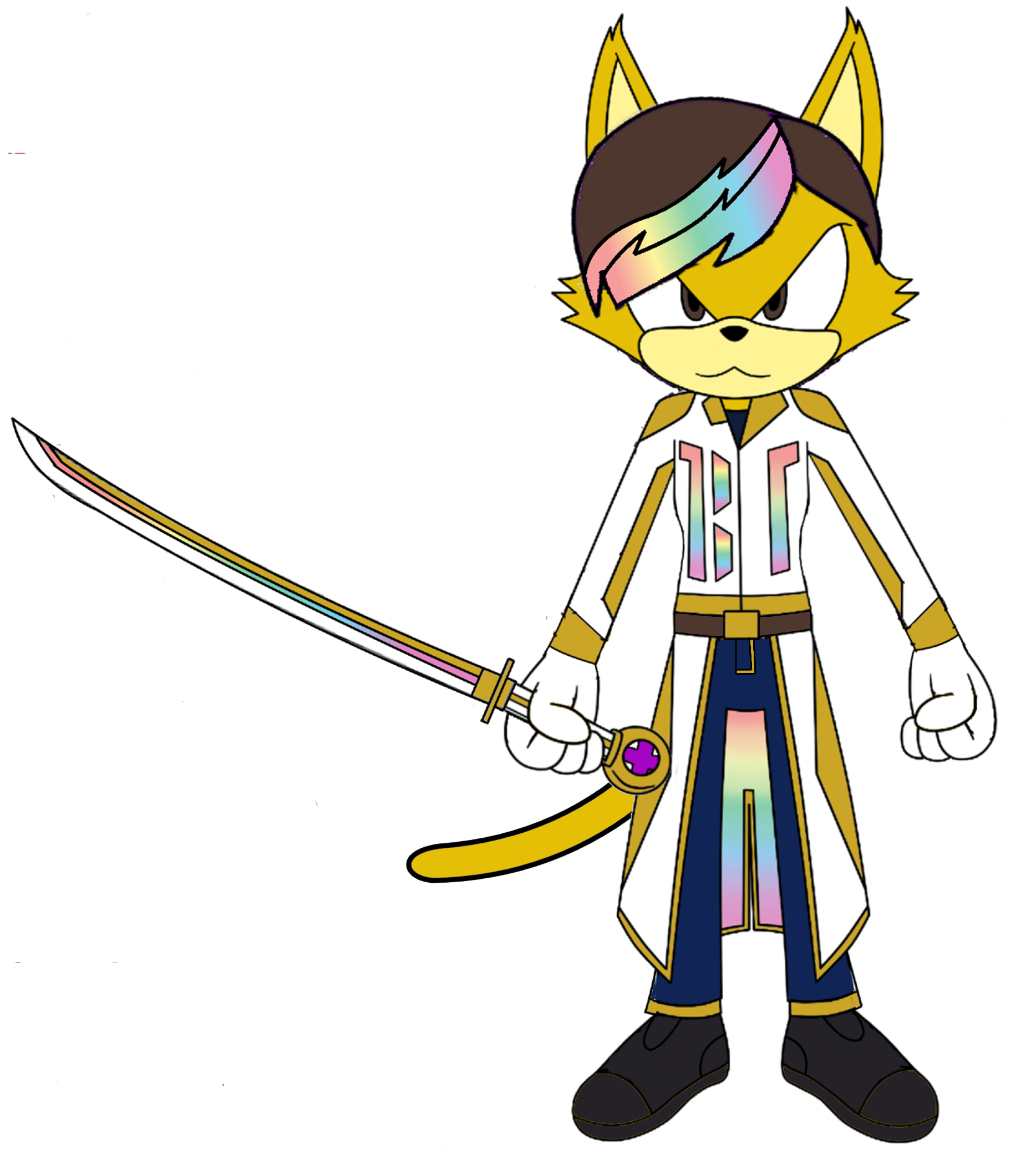 Matthew The Golden Cat (My OC)(With Cosplay Outfits) by MatthewFox02