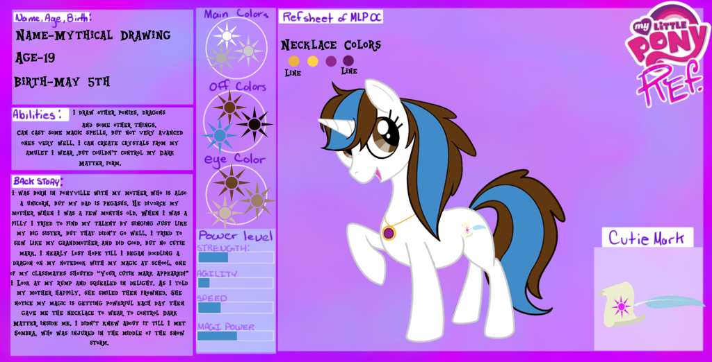 Pony Self Ref by MythicalDrawing