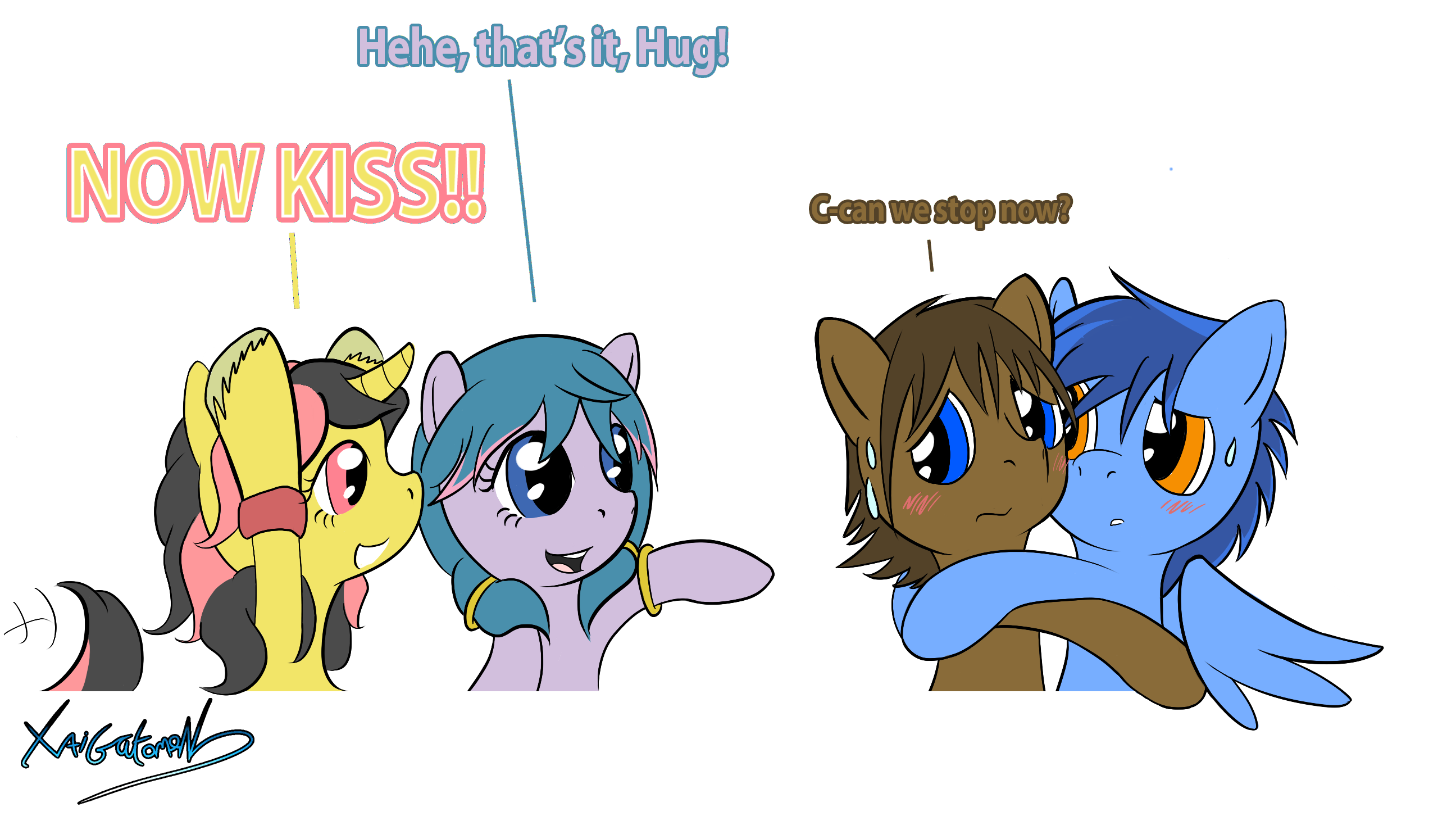 NOW KISS!!! by FluffyXai