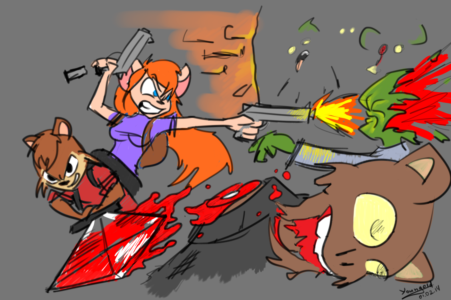 Zombie Attack by Youngold