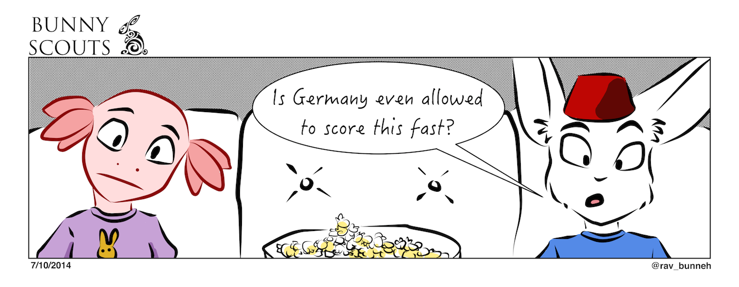 Bunny Scouts: Germany vs Brazil by Rav