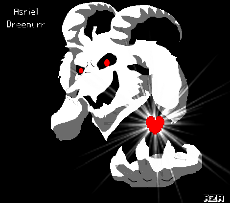 Asriel takes you soul by ZkOtt