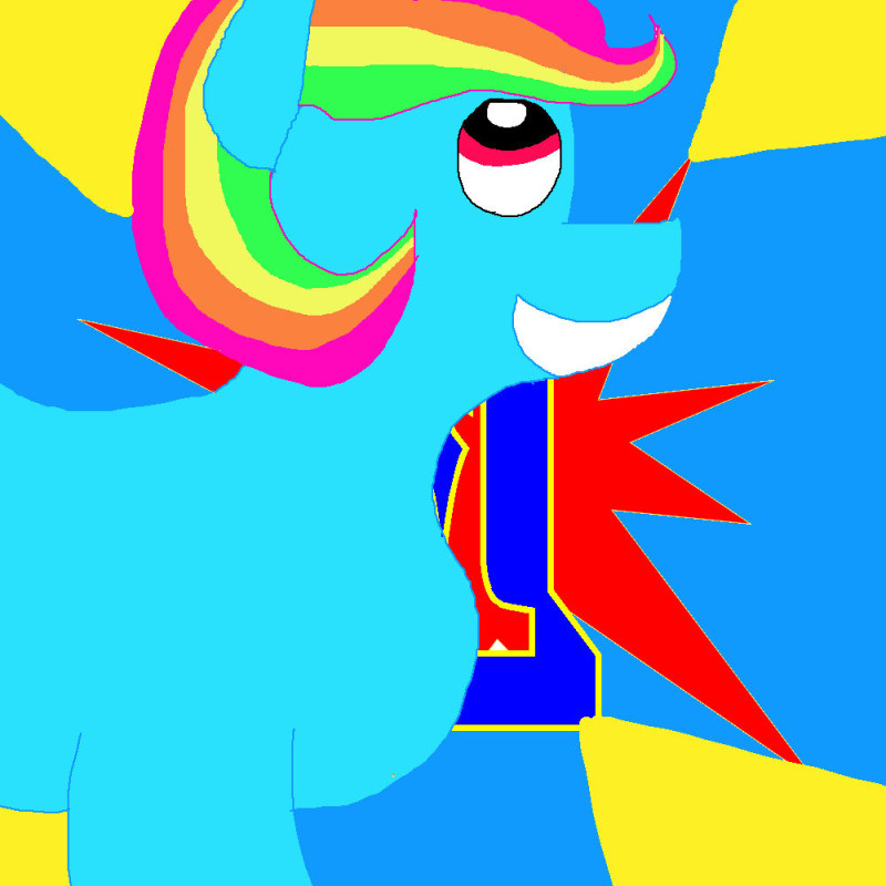 MLP Yu-Gi-Oh Card Art MLP Force I - Rainbow Dash by MasterMarik