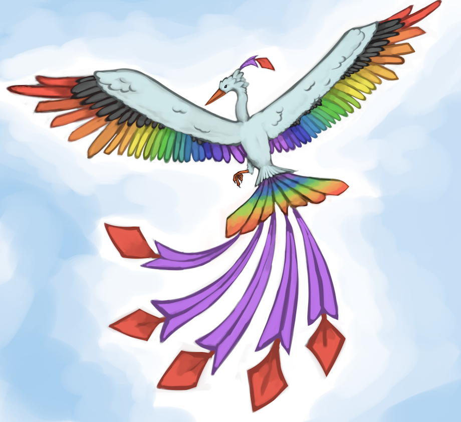 Rainbow Phoenix by TomLad