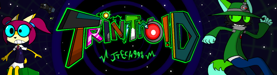 Trinitroid Youtube Channel Art - Pixel Speed Draw by Trinightroid