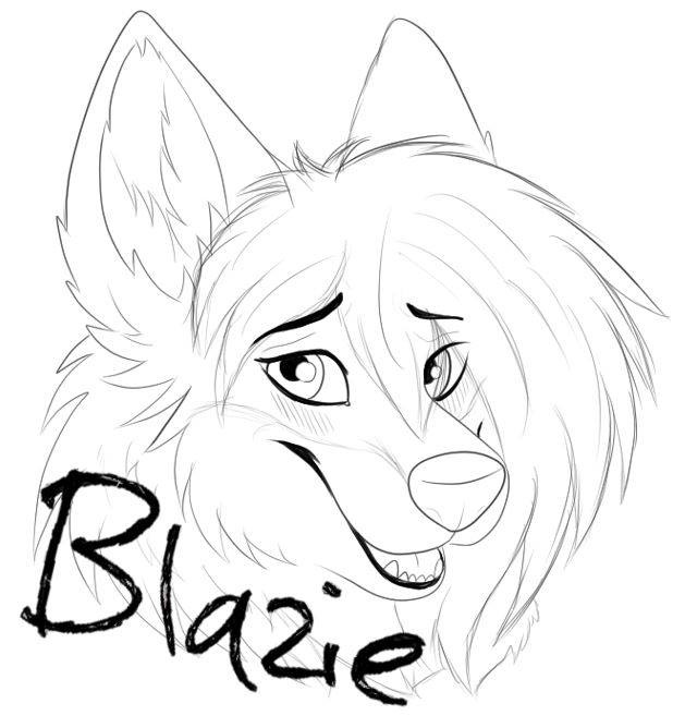 Bday sketch of Blazie by Blaziefox