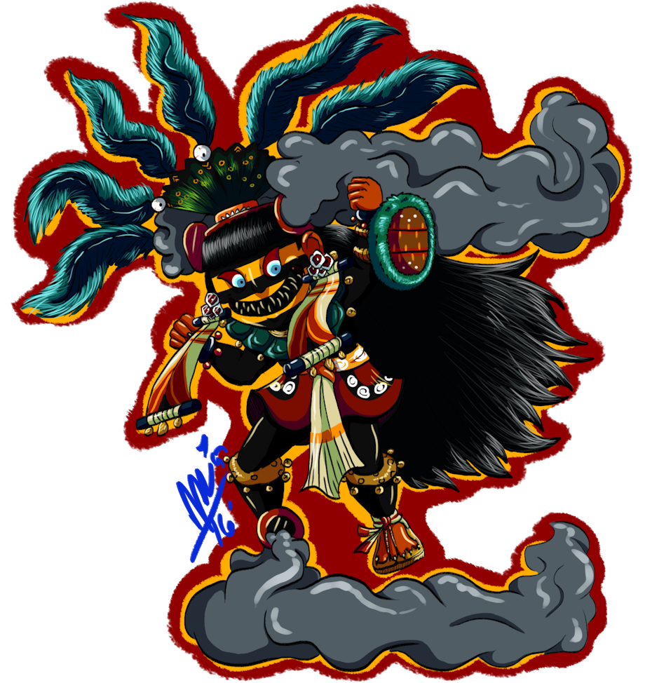 Chibi Tezcatlipoca by Matlalihuitl