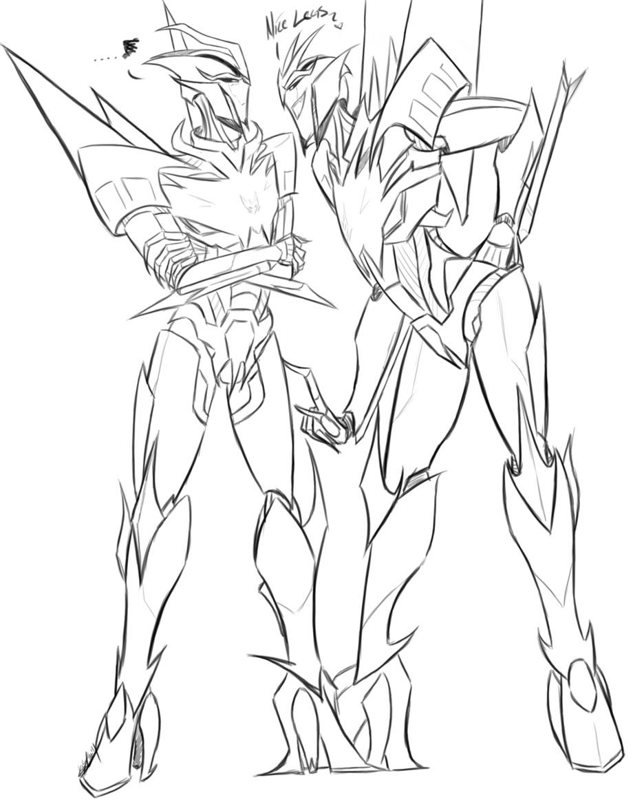 TFP-Thundercracker + Skywarp design by ValentineFinal