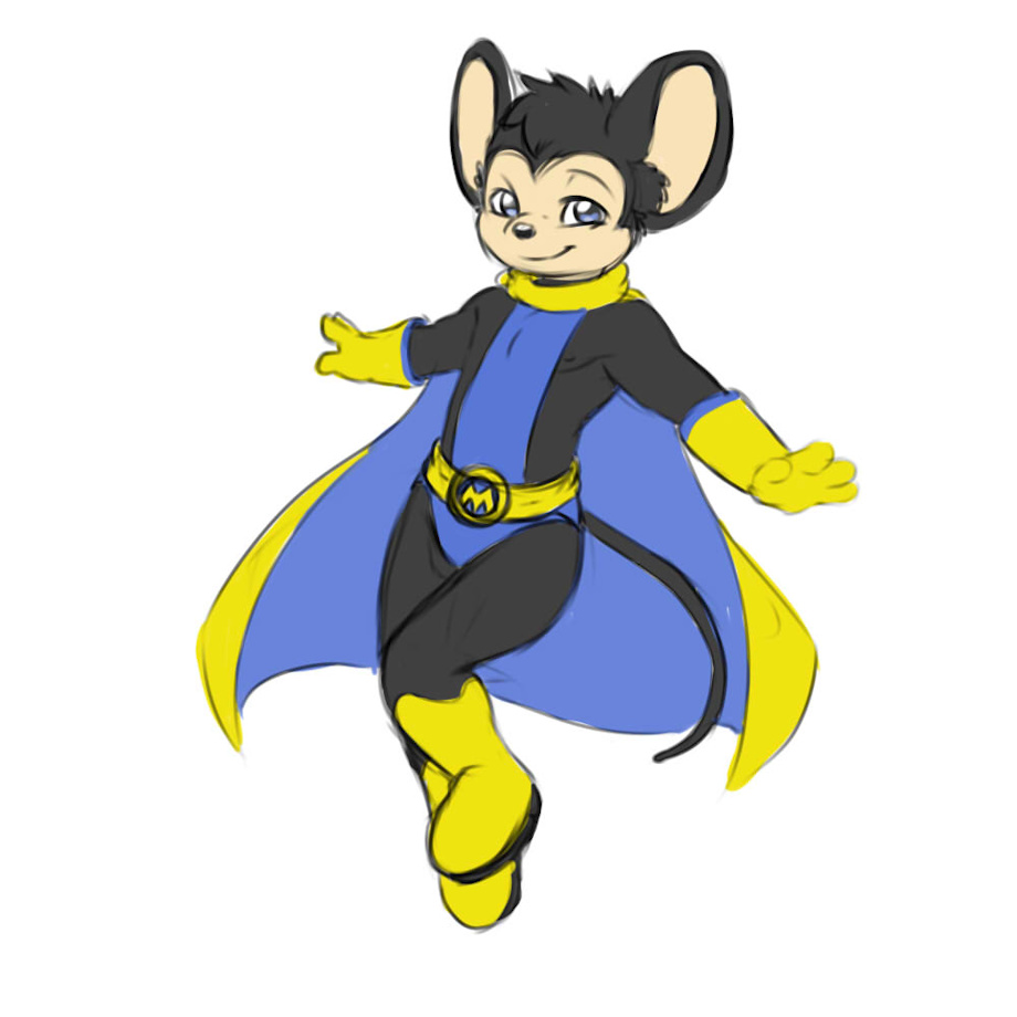 Max Mouse sketch by Bluepaw