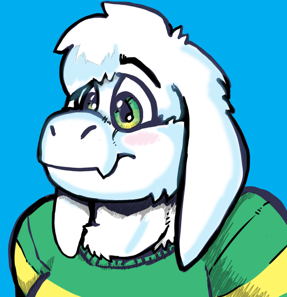 Asriel portrait by Tincrash