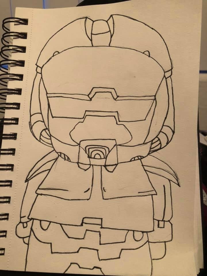 Chibi master chief by Lokifan20