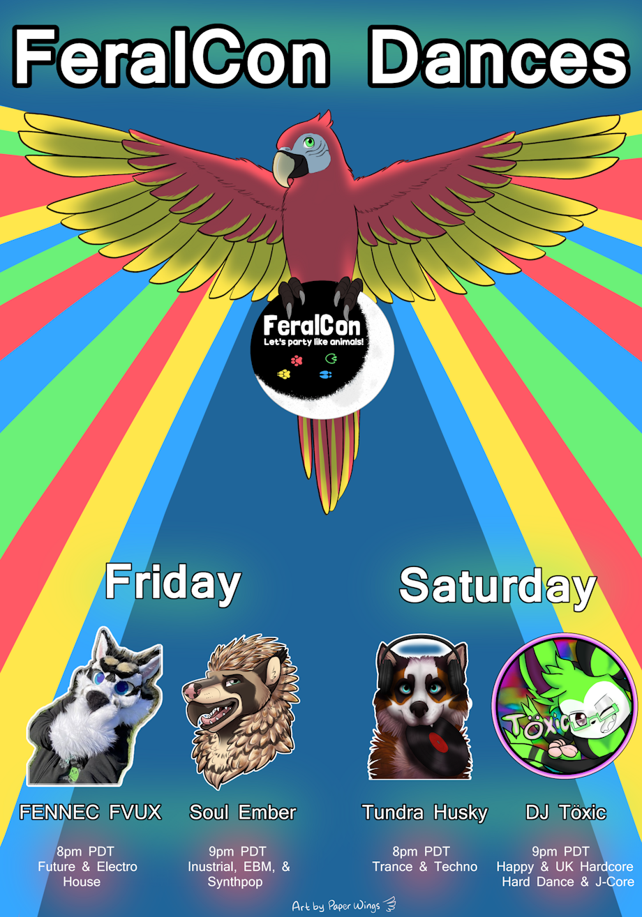FeralCon Dance Poster! by PaperWings