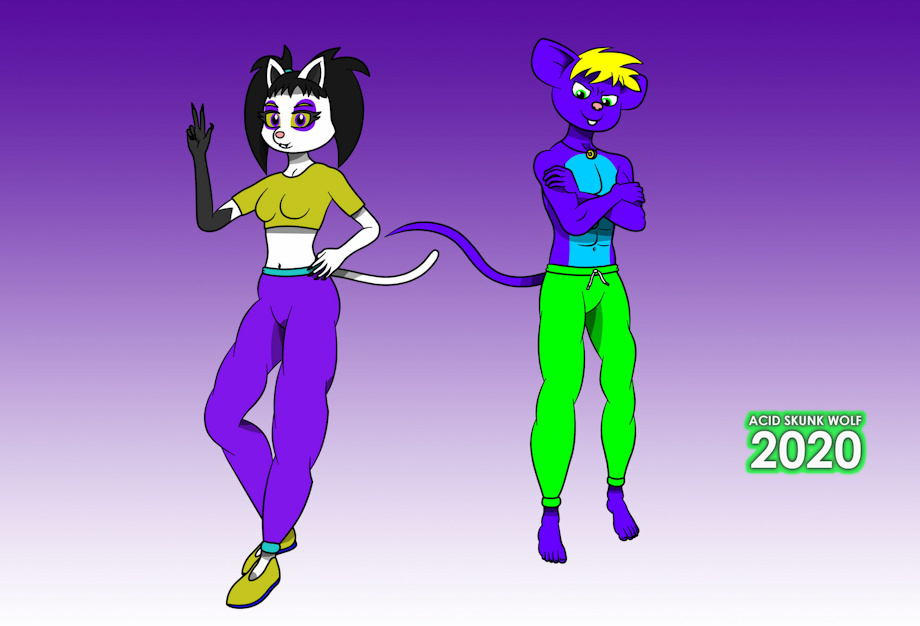 Raki & Renma by AcidSkunkWolf