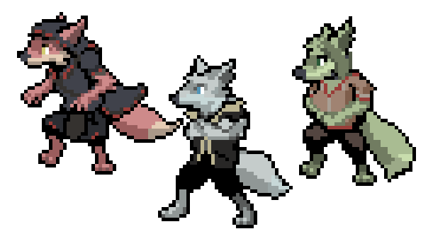 Kobold Sprites by SkAezzer