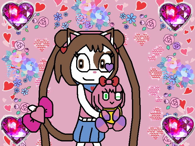 Chelsea Holding Candy by ChelseaCatGirl