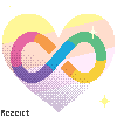 💛 Pangender Heart 💛 Pixel Art Icon by Rezeict