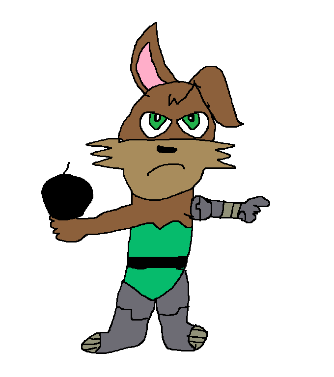 Bunnie Holding Hyper Bomb by jeremycrimson