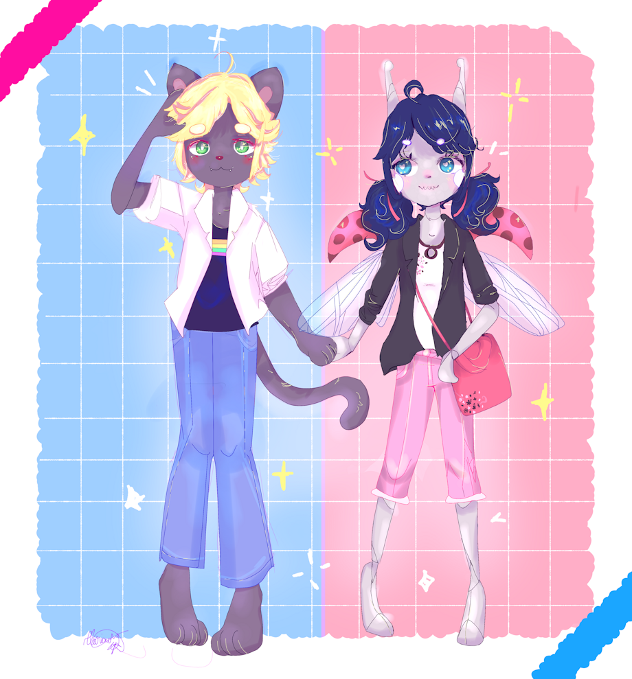 Miraculous ladybug in a furry version XD by Risa