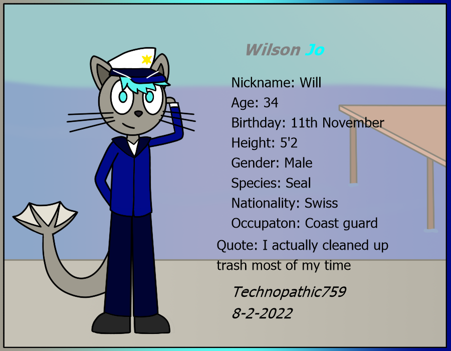 Character card-- Wilson Jo by Netherkitty