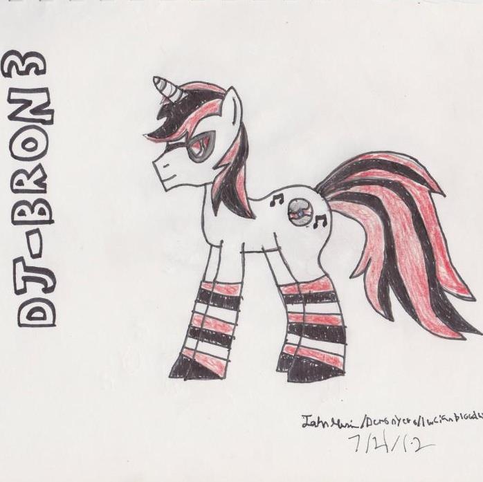 DJ-Brony sketch by RenaRuno