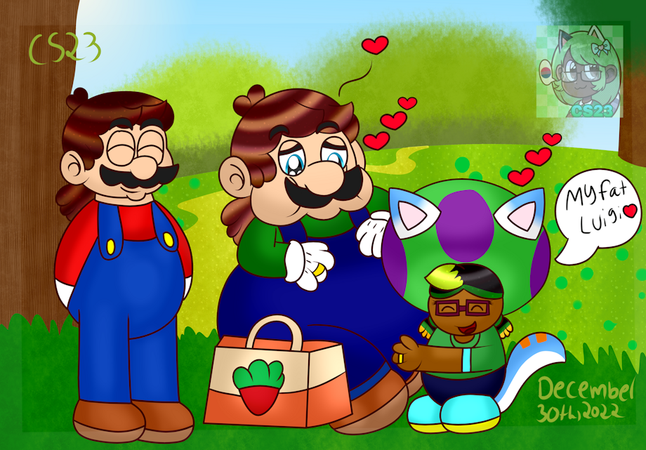 (Fan Art) Fat Luigi by PikminFan25