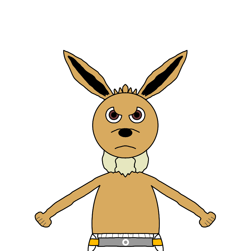 Angry Eevee. by 00aa