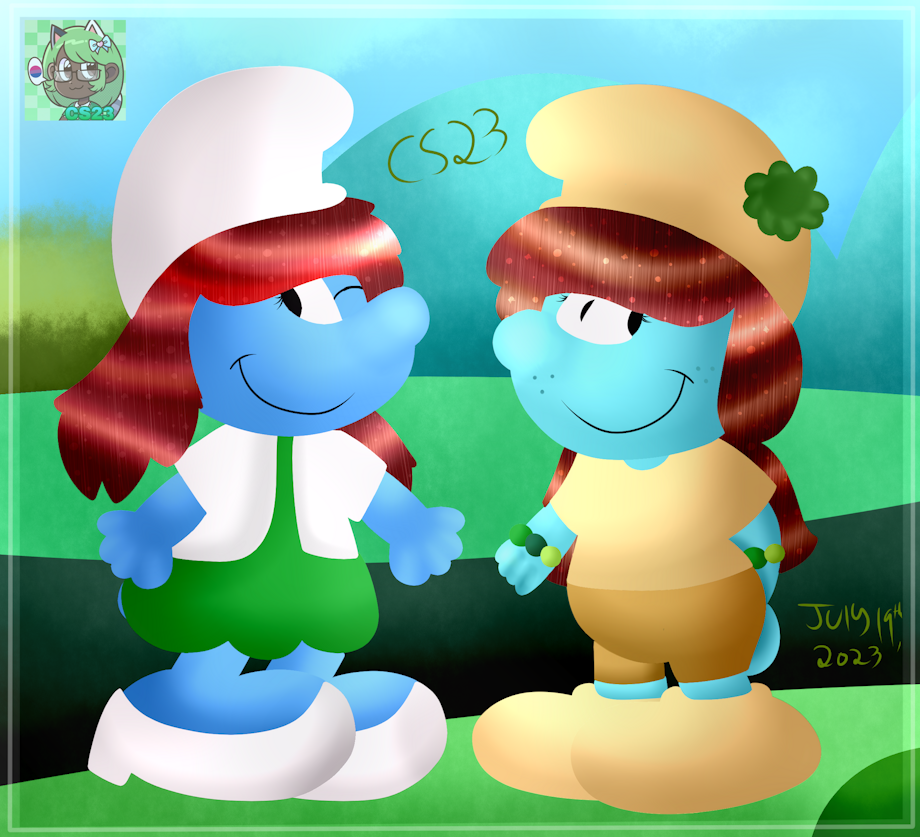 Smurf Sisters by ColeSmurf23