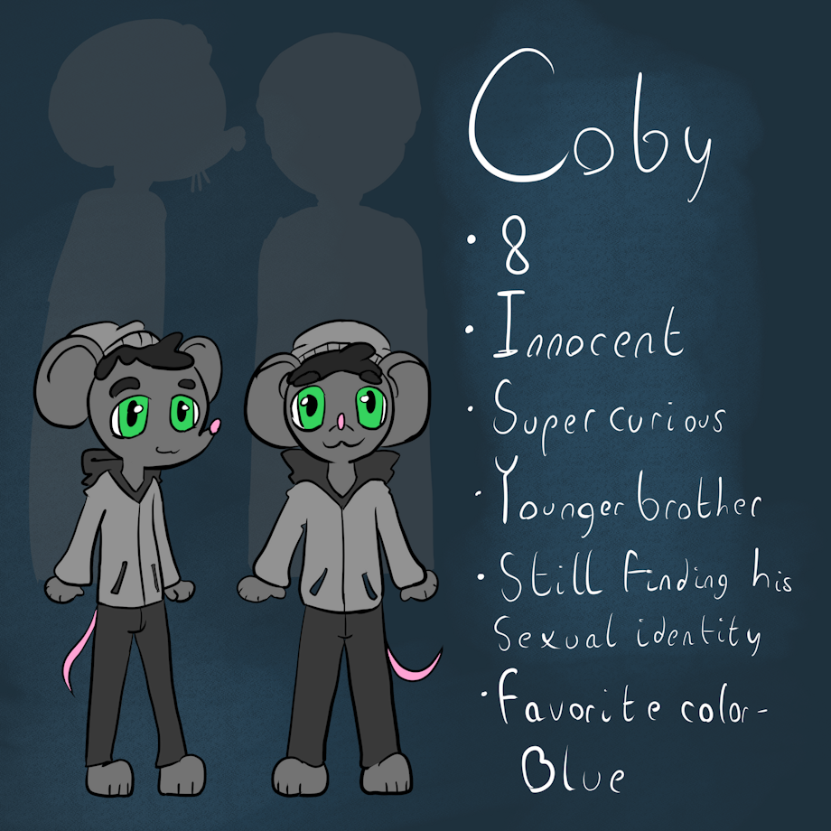 Coby Character Sheet by MarzBarzArtist