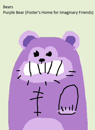 Bear Daily Character - Purple Bear (Foster's Home for Imaginary Friends ...