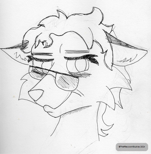 Tired Wolf by thatraccoon13