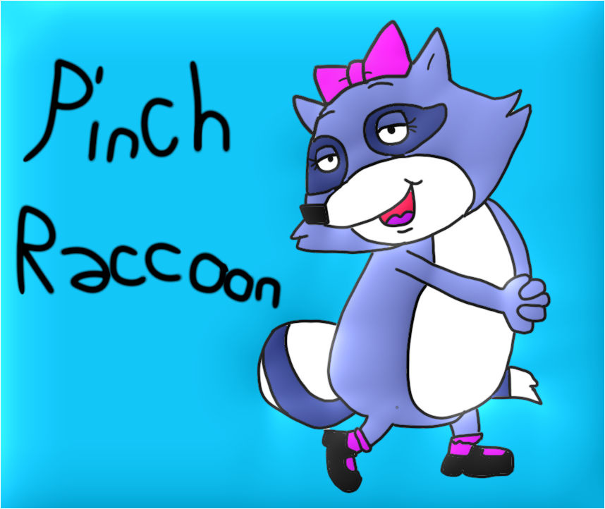 Pretty Pinch Raccoon by frogtable125